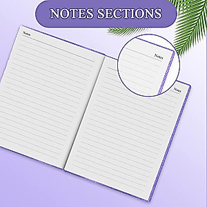 Getvow Telephone and Address Book with Tabs 5" x 7" Address Book Hardcover with Birthday, Address, Phone Numbers, Websites Password. Address Notebook for Home or Office, Purple