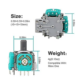 2 X 3D Controller Joystick Axis Analog Sensor Module Replacement for Xbox One