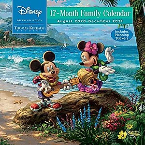 Disney Dreams Collection by Thomas Kinkade Studios: 17-Month 2020-2021 Family Wall Calendar
