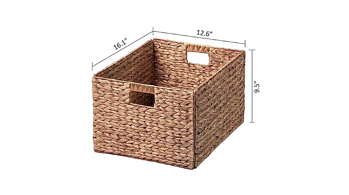 Stylish eHemco Wicker Storage Baskets - Set of 2