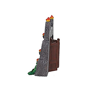 Penn-Plax Jurassic Park Officially Licensed Aquarium Decoration – Park Gate – Safe for Freshwater and Saltwater Fish Tanks – Small