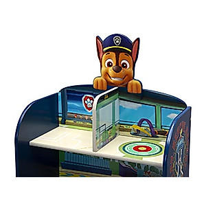 Delta Children Wooden Playhouse 4-Shelf Bookcase for Kids, PAW Patrol