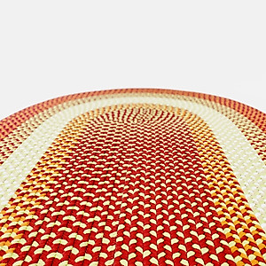 Colonial Mills Kingston Braided Rug, 4x6, Red