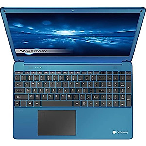 Gateway 15.6" Ultra Slim Notebook, FHD, Intel Core i3-1115G4, Dual Core, 8GB Memory, 256GB SSD, Tuned by THX, 1.0MP Webcam, HDMI, Fingerprint Scanner, Cortana, Windows 10 Home, Blue