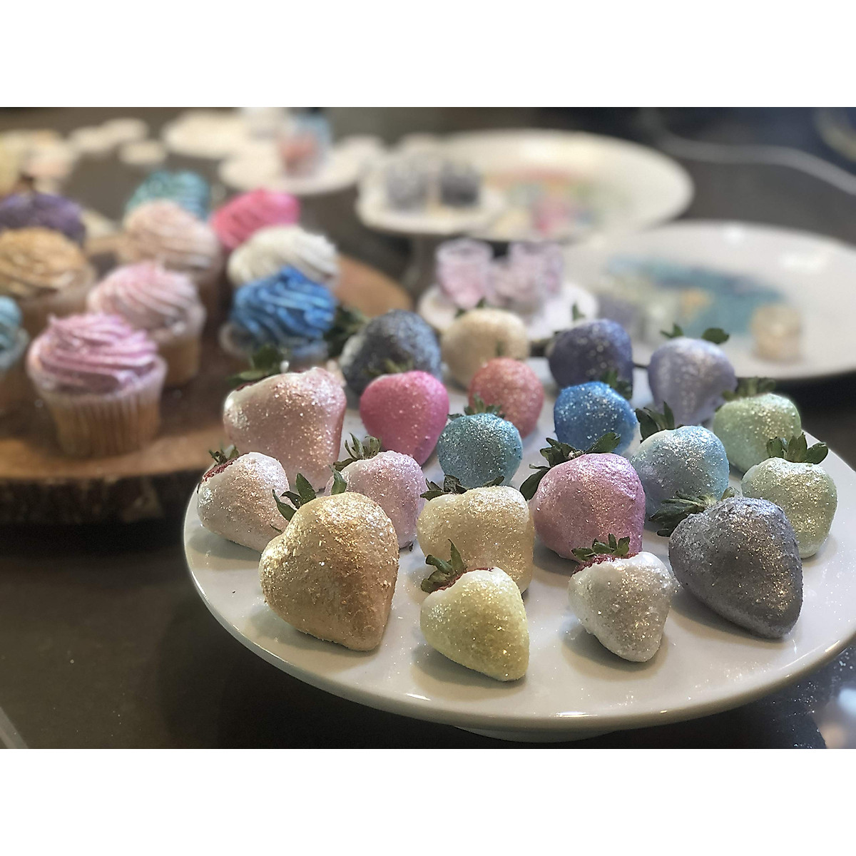 Bakell Tinker Dust - White Pearl (5g 1x Jar) | Edible Glitter for Cakes, Cupcakes, Cake Pops, Drinks