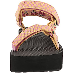 Teva Women's Flatform Universal Sandal, Picnic Cherries Rosebloom, 10