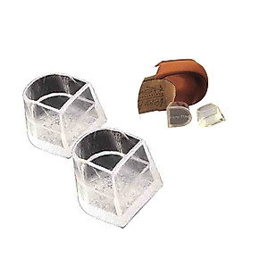 Very Fine Women's Salsa Ballroom Tango Dance Shoes Style 6024 Bundle with Plastic Dance Shoe Heel Protectors, Red Satin 8 M US Heel 3 Inch