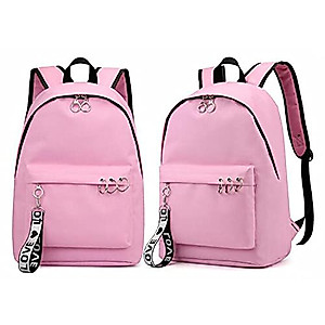 WANHONGYUE One Piece Monkey D Luffy Anime Backpack Book Bag Laptop School Bag Women Girls Cosplay Daypack Rucksack Bag Pink/20