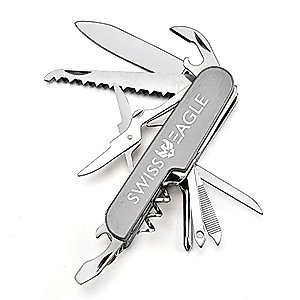 Swiss Eagle Multi-Tool Army Knife - Packs 11 Tools In Your Pocket