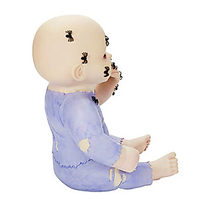 Spirit Halloween Spider Biter Billie Zombie Baby Decoration | Halloween Décor | Horror Décor | Creepy Baby Doll | Scary Decoration