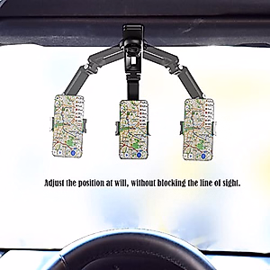 qumHmup Car Phone Holder Mount,360°Rotatable Retractable Car Phone Holder,Multifunctional Adjustable Mount Cell Phone Holder for Car,Universal Phone Holder for Mobile Phones