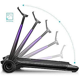 MADELL Folding Runner Small Folding Treadmill， Home Fitness Weight Losshine Sports Equipment， Ultra-Quiet Indoor Treadmill， Monitoheart Rate