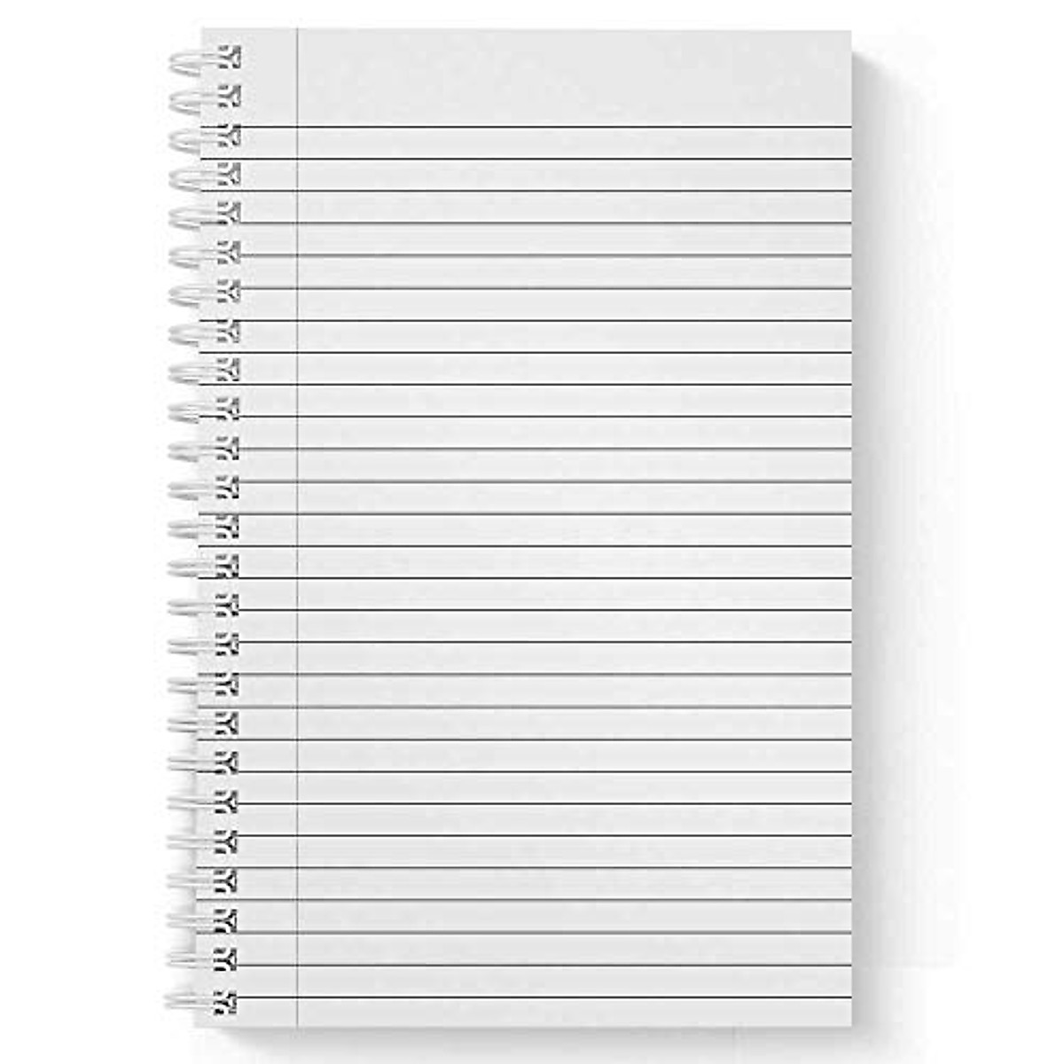 Softcover She Will Not Fall 5.5" x 8.5" Religious Spiral Notebook/Journal, 120 College Ruled Pages, Durable Gloss Laminated Cover, White Wire-o Spiral. Made in the USA