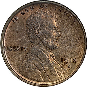 1913 S Lincoln Cent MS65 RB NGC