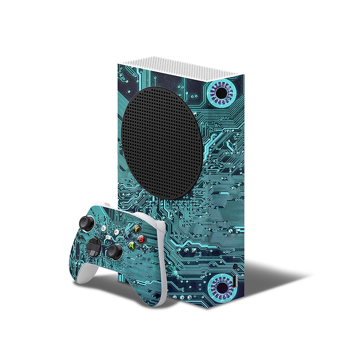 Design Skinz Electric Circuit Board V5 - Full-Body Cover Wrap Removable Vinyl Decal Skin Kit Compatible with The Microsoft Xbox ONE S