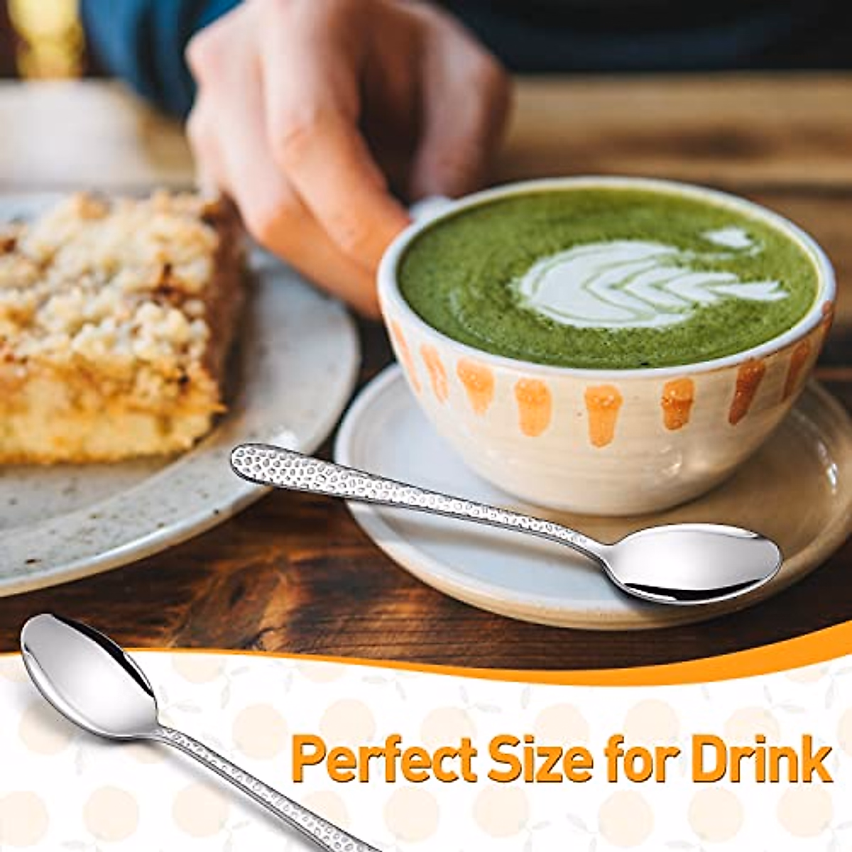 9-Piece Stainless Steel Kids Spoons, HaWare Toddler Flatware, Kids Silverware Preschooler Utensils, Baby Spoons for Self Feeding, Mini Cutlery Set for Home Kitchen School, Healthy and Dishwasher Safe