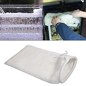 Zetiling Aquarium Filter Socks, Aquarium Filter Socks Bag, Aquarium Fish Tank Drawstring Filtration Sump Breathable Filtration Filter Cotton Bag for Aquarium Water Cleaning
