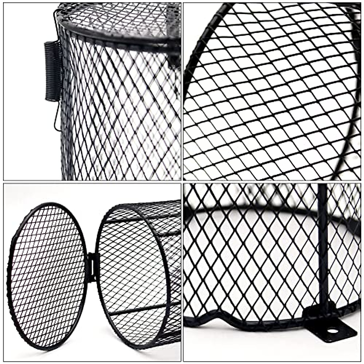 MODUODUO Reptile Lampshade Anti-Scald Heating Lamp Guard 100W 100W Ceramic Lamp & Heater Guard for L Lizards Spider Scorpion Protection