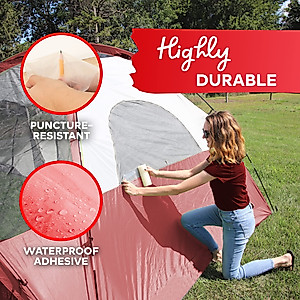 XFasten RV Awning Repair Tape, 3-Inches x 30 Feet, Waterproof Rip Stop Patch for Vinyl, RV punctures, Camper, Awning, Canopy, Tents, Tarpaulin and Greenhouse