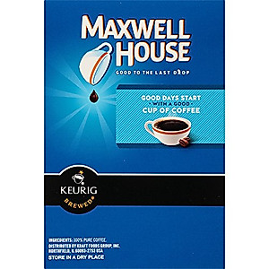 Maxwell House Original Roast Coffee, K-CUP Pods, 18 Count (Pack of 6)