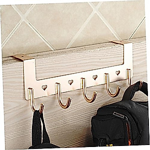 CAXUSD Coat Holders Coat Rack Hook Rack Aluminum Hook Rose Gold Coat Hanger