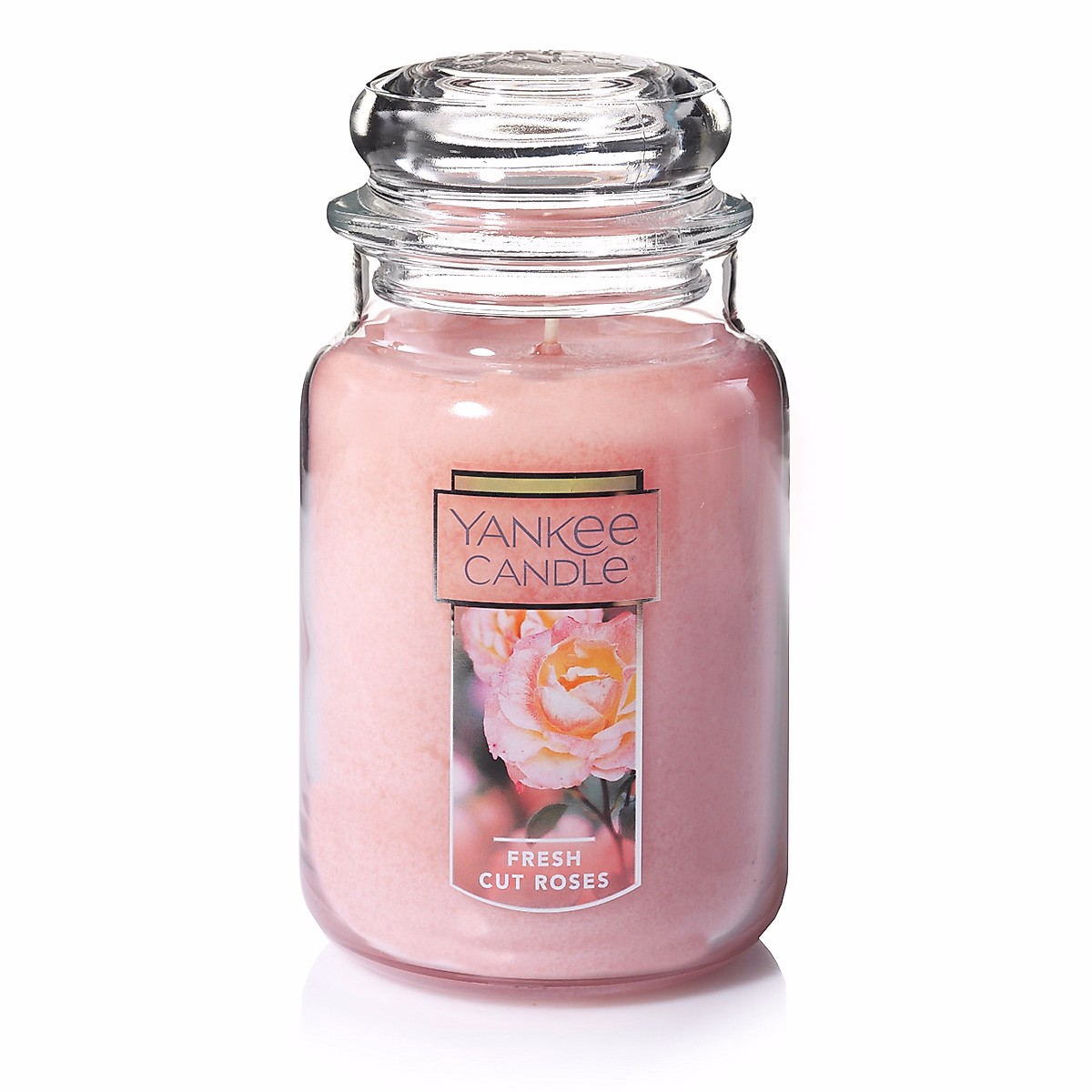 Yankee Candle Fresh Cut Roses and French Vanilla Scented 22oz Large Jar Candles (2-Pack)