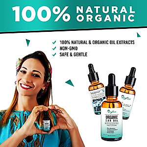 Natural Mullein Ear Wax Removal Oil & Cleaner with Garlic | Pain & Earache Drops | Earwax Softener, Moisturizer & Allergy Soothing | Tinnitus, Itching, Ringing, Infections & Clogged Ears