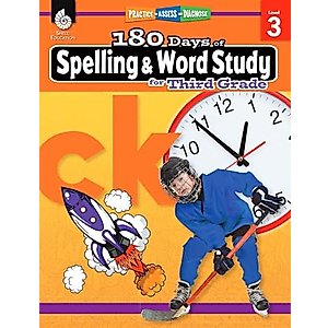180 Days™: Reading, Vocabulary/Language for 3rd Grade Practice Workbook for Classroom and Home, Cool and Fun Practice Created by Teachers (180 Days of Practice)