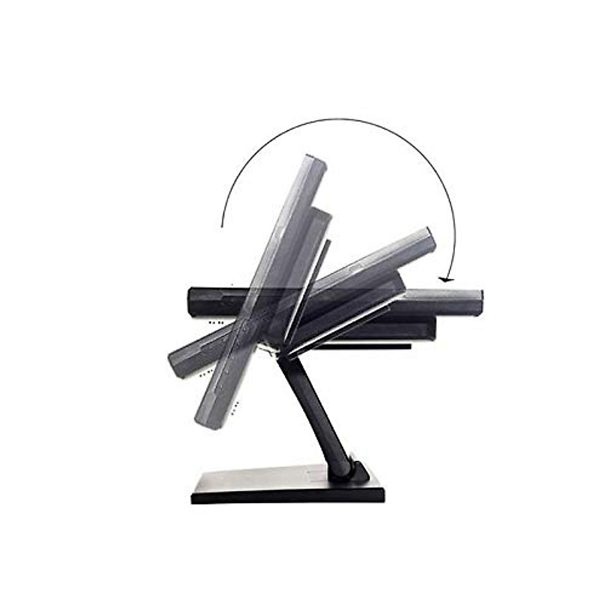 BOYU-SHITAI 15" LED HD VGA Touch Screen Monitor USB POS Stand for Retail Kiosk Restaurant Bar Hotel A La Carte Cash Register USA Stock (Black)