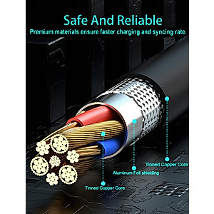 10FT/3m Fast Charging Cable for Xbox Series X S/PS5 DualSense/Switch Pro Controller,Replacement USB C Cable Charger Wire Power Cord for Nintendo Switch/Steam Deck/Samsung Galaxy S9 S8 Note 8,etc