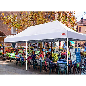 MASTERCANOPY Pop Up Canopy Tent Commercial Grade 10x20 Instant Shelter (White)