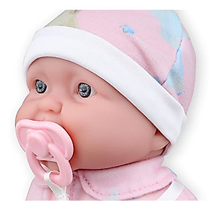 JC Toys Twins 13" Realistic Soft Body Baby Dolls Berenguer Boutique | Twins Gift Set with Removable Outfits and Accessories | Pink and Blue | Caucasian | Ages 2+