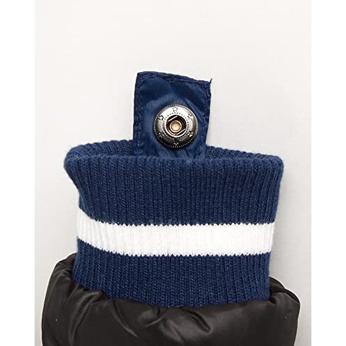 URBAN REPUBLIC Baby Boys' Pram Snowsuit - Quilted Fleece Lined Bodysuit - Outerwear Coveralls, Removable Mittens (3-9M), Size 9 Months, Black Sherpa Footed