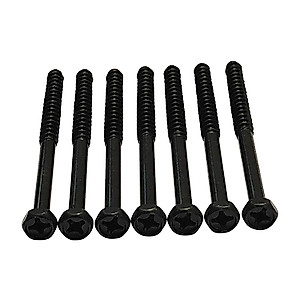 CLAW IT ON HEX LAG Screws (Black) 1/4" X 3" (7.5CM) - 50 Pack Black Hex Lag Screws 50 Pieces PER Box Protective Black Coating to Reduce Rust by Trenzek's
