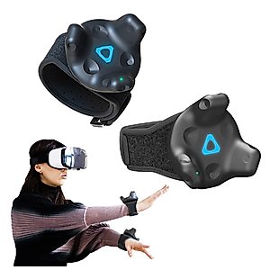 Skywin VR Tracker Straps for HTC Vive System Tracker Puck (2 Pack) - Adjustable Straps for Hand Foot Object and Full-Body Tracking in Virtual Reality