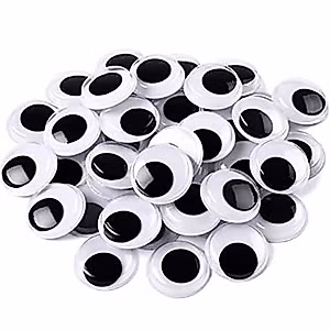 Ayedvan 2300 Pieces 5mm -24mm Black Wiggle Googly Eyes with Self-Adhesive，It Can Be Used for Decoration and Pranks