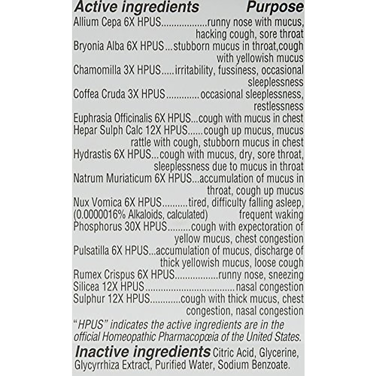 Cold Medicine for Kids Ages 2+ by Hyland's, Nighttime Cold 'n Mucus Relief Liquid, Natural Relief of Mucus & Congestion, Runny Nose, Cough, 4 Ounces