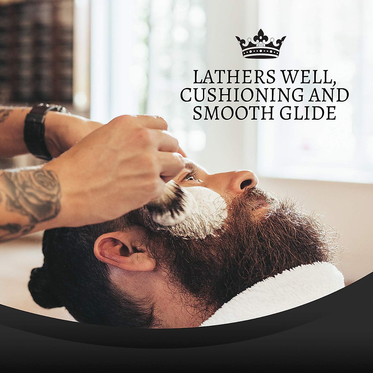 Henri et Victoria Shaving Soap For Men | Smooth Shave, Lathers Up Nicely, Long-Lasting Scent | Canadian Made by Skilled Artisan 114 g (4 oz) (Cognac and Cuban Cigars)