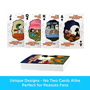 AQUARIUS Peanuts Great Pumpkin Playing Cards - Peanuts Themed Deck of Cards for Your Favorite Card Games - Officially Licensed Peanuts Merchandise & Collectibles