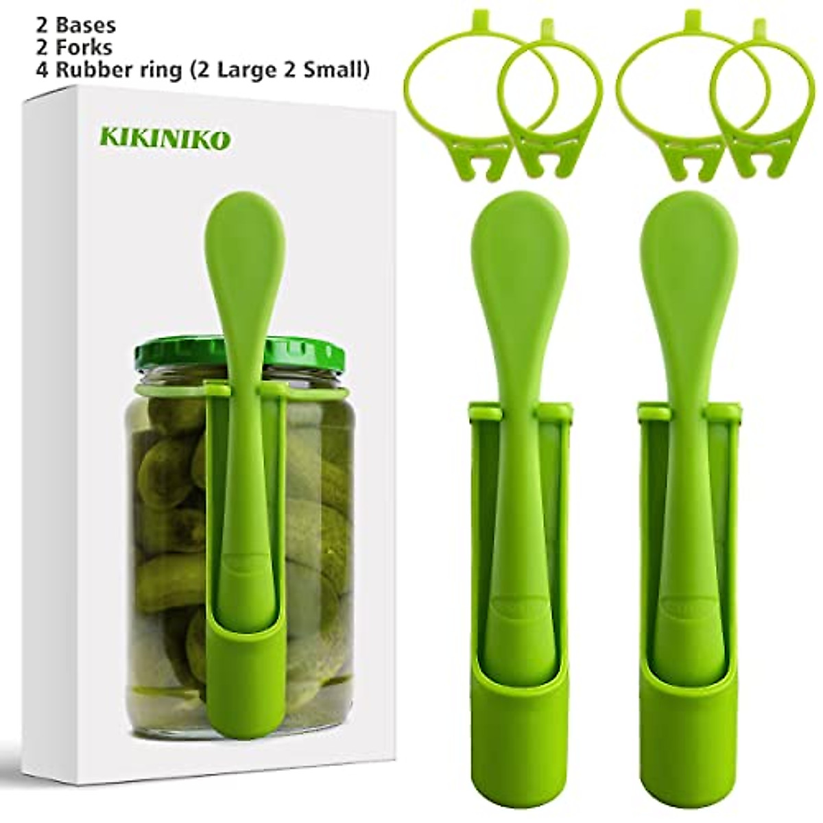 Pickle Fork 2 Pack pickle grabber,Olive fork pickle picker pickle gift kitchen gadgets pickle gifts pickle forks for the jar pickle holder