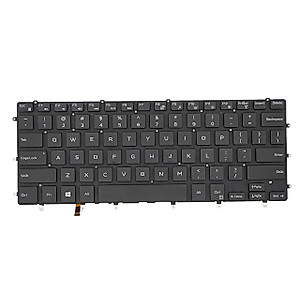Replacement Keyboard for Dell XPS 15 9550 9560 9570, Precision 5510 5520 5530 5540 & inspiron 15 7558 7568 Laptop, Dell Precision 5510 Keyboard with Backlit US Layout P/N: 0VC22N 0GDT9F