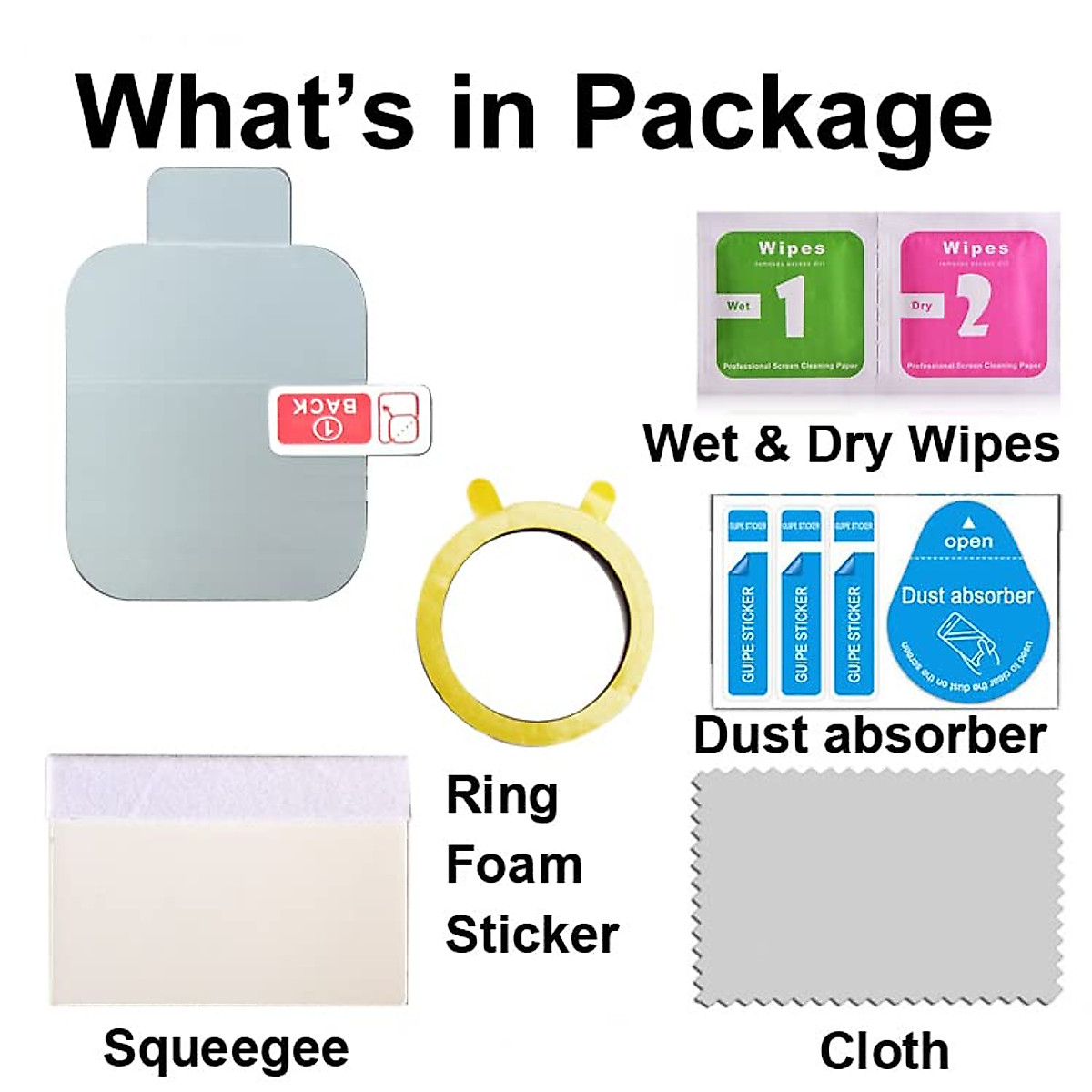 smaate Screen Protector Compatible with Iaret i18 1.7”, HAFURY C7 1.54 inches and Kimnix NK03 1.72” Smartwatch, 4-Pack, TPU Soft, Bubble Self-healing