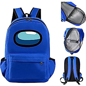 Game Backpack with Pencil Case Sport Travel Laptop Backpack Durable Multifunctional Backpack for Boys Girls College School Bookbag Outdoor Daypack 17 Inch for Men Women (blue)