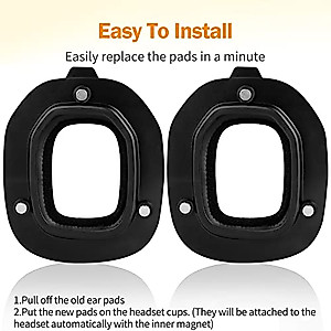 A50 Gen 4 Ear Cushions Pads Upgrade A50 Mod Kit Soft and Comfortable Earpads Replacement Parts Accessories Compatible with Astro A50 Gen 4 Wireless Gaming Headset