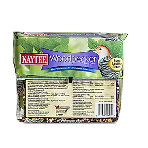 Kaytee Wild Bird Woodpecker Seed Cake Food, 1.85 Pounds (Pack of 2)