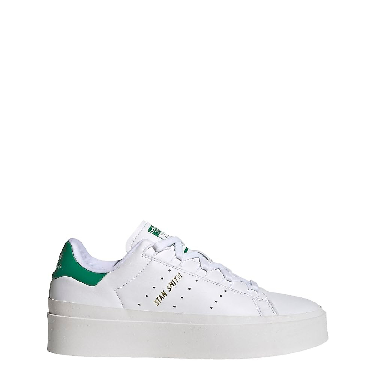 adidas Originals Women's Stan Smith Bonega Sneaker, White/White/Green, 7