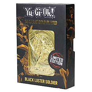 Yu-Gi-Oh! Limited Edition 24k Gold Plated Black Luster Soldier Metal Card