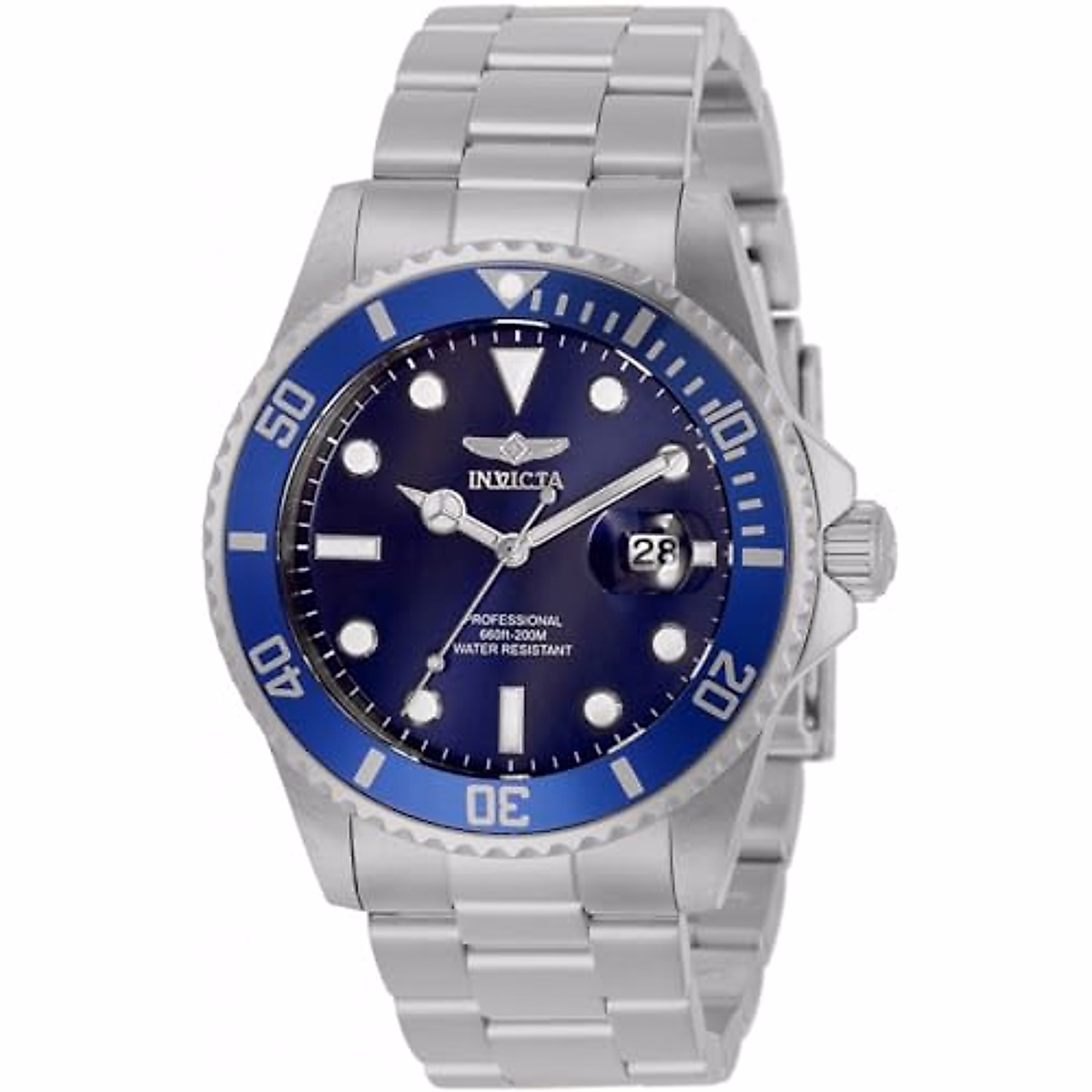 Invicta Pro Diver Quartz Blue Dial Stainless Steel Men's Watch 33267