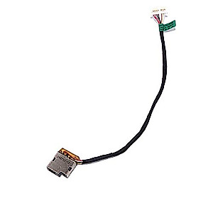 Charging Port DC in Power Jack Cable Replacement for HP Stream 13-C 14-z 14-X Series 13-C002DX 13-c010nr 13-c030nr 13-c110nr 13-C120NR 14-z010nr 14-x010nr 754734-SD1 754734-FD1