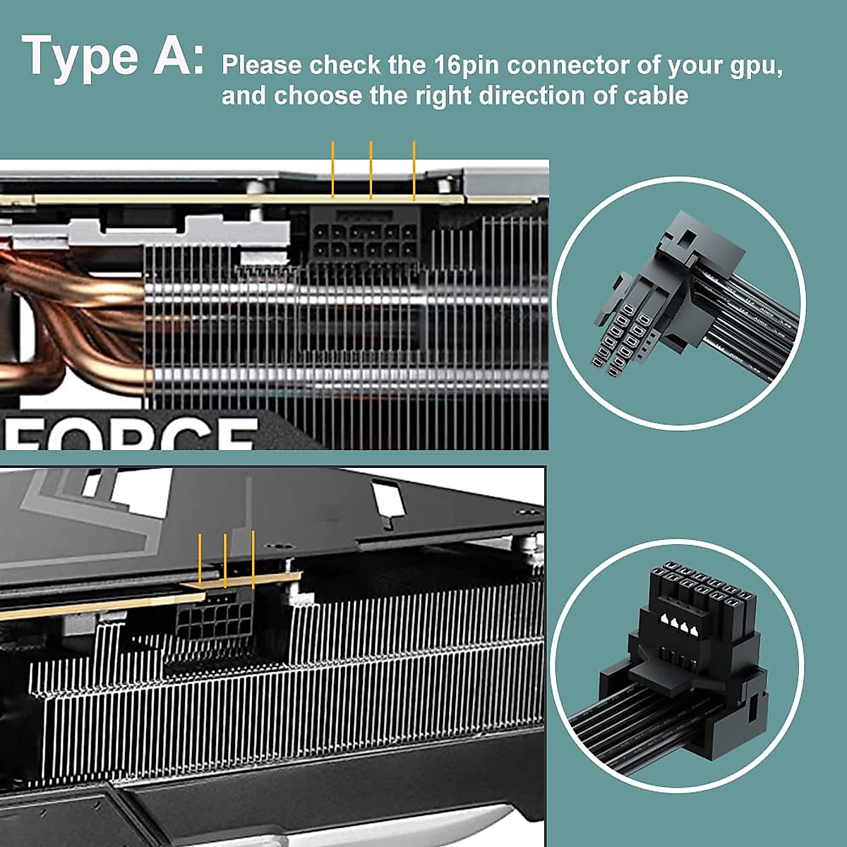 JOYJOM PCI-e 5.0 12VHPWR 16Pin Right Angle Adapter Female to Male Extension Cable, 16AWG 600W 12VHPWR 90 Degree Adapter for Graphic Card GPU 12+4pin RTX 3090Ti 4070Ti 4080 4090 (Type A)